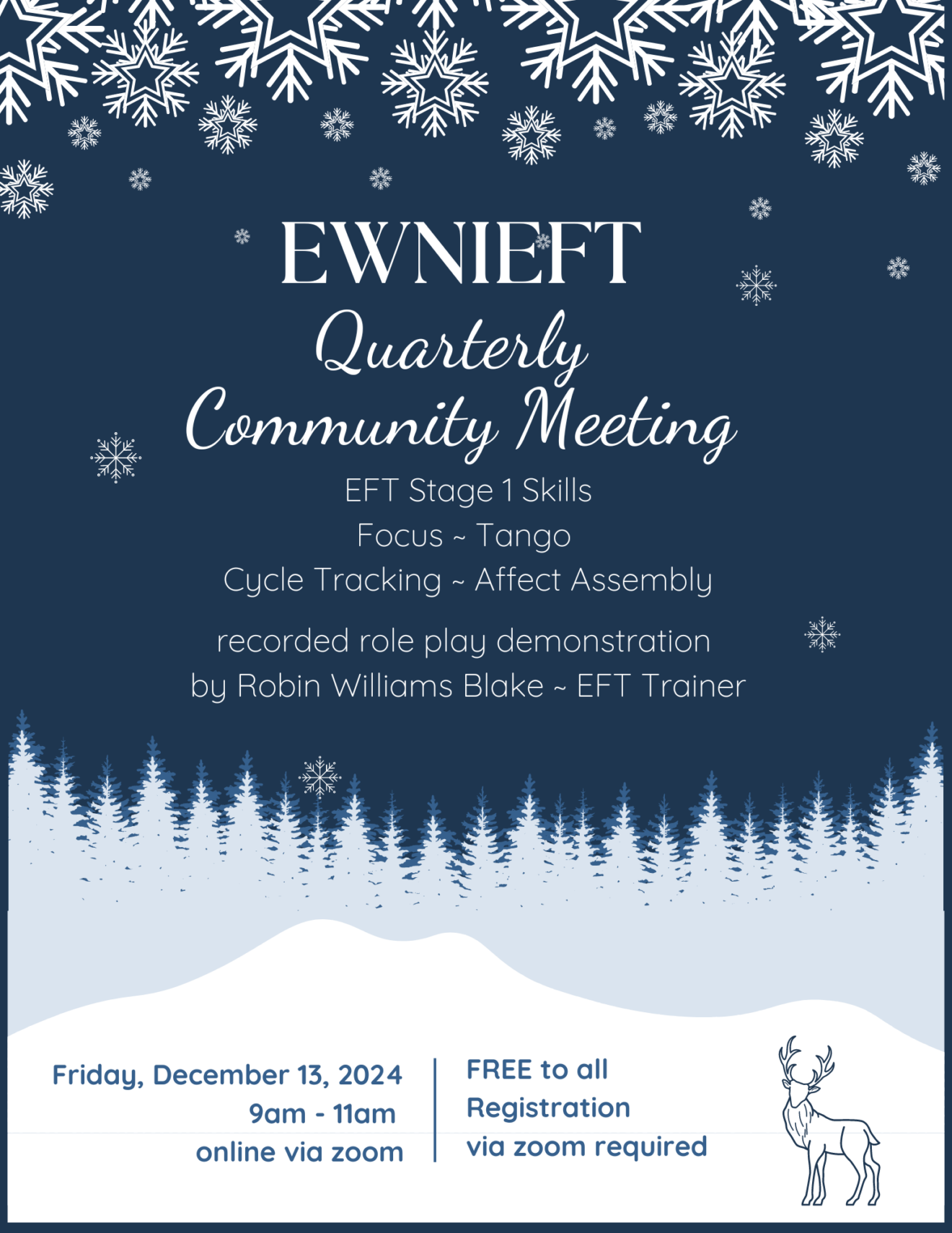 EWNIEFT Quarterly Community Meeting December 2024 - EWNIEFT Community